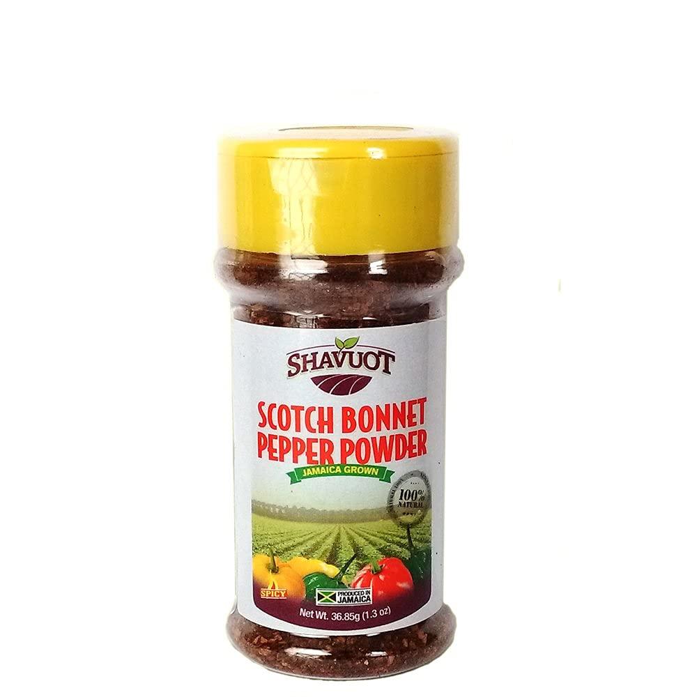 Shavuot Jamaican Scotch Bonnet Pepper Powder 1.3oz - Authentic Spice ...