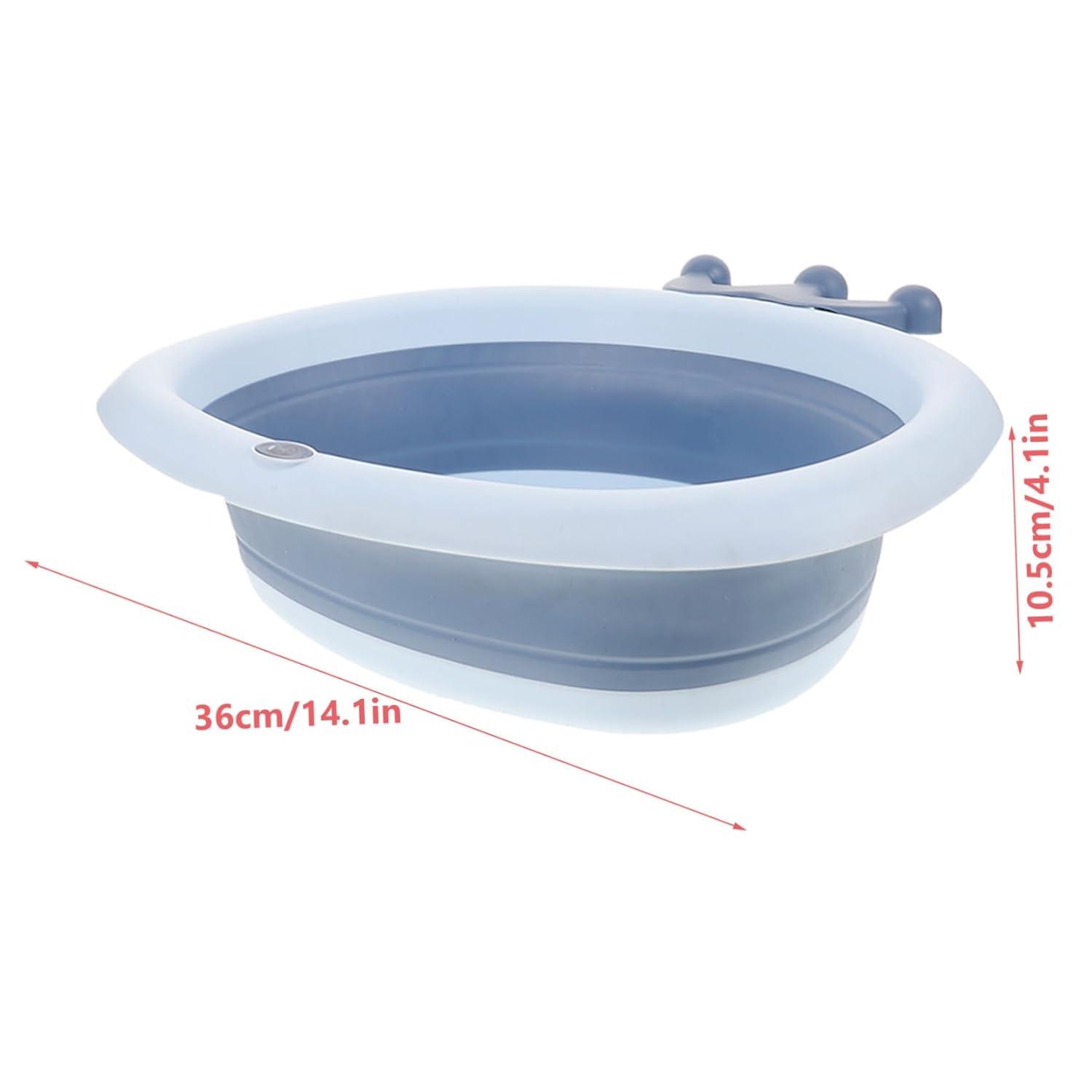 Toyvian Folding Wash Basin Set - 3 Pieces Baby & Foot Bath Portable ...