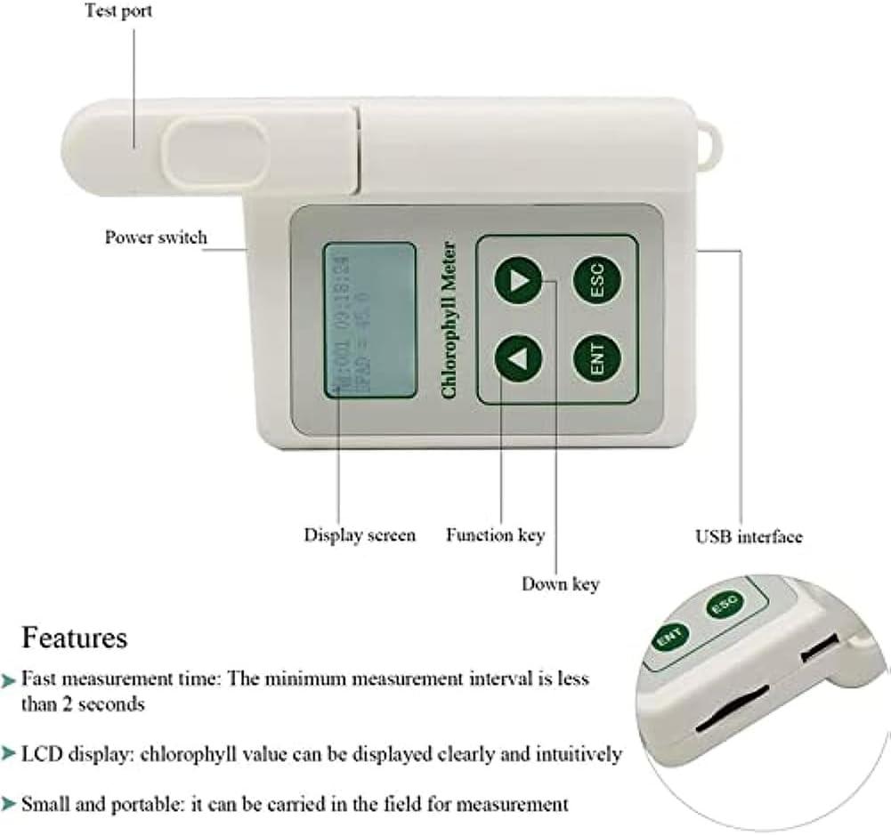 TYS-A Portable Chlorophyll Meter Handheld Chlorophyll Analyzer ...
