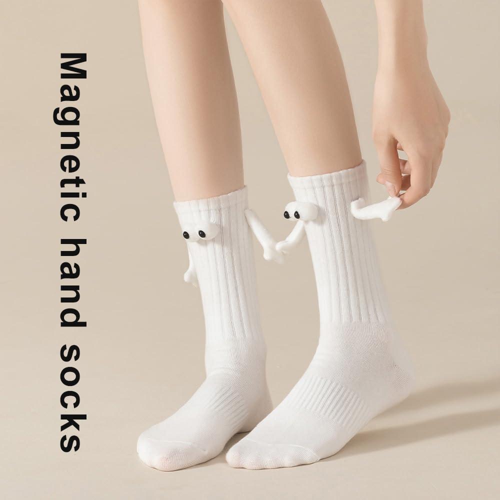 Magnetic Hand Socks Couple Holding Hands Socks Hand And Hand Socks Mid ...