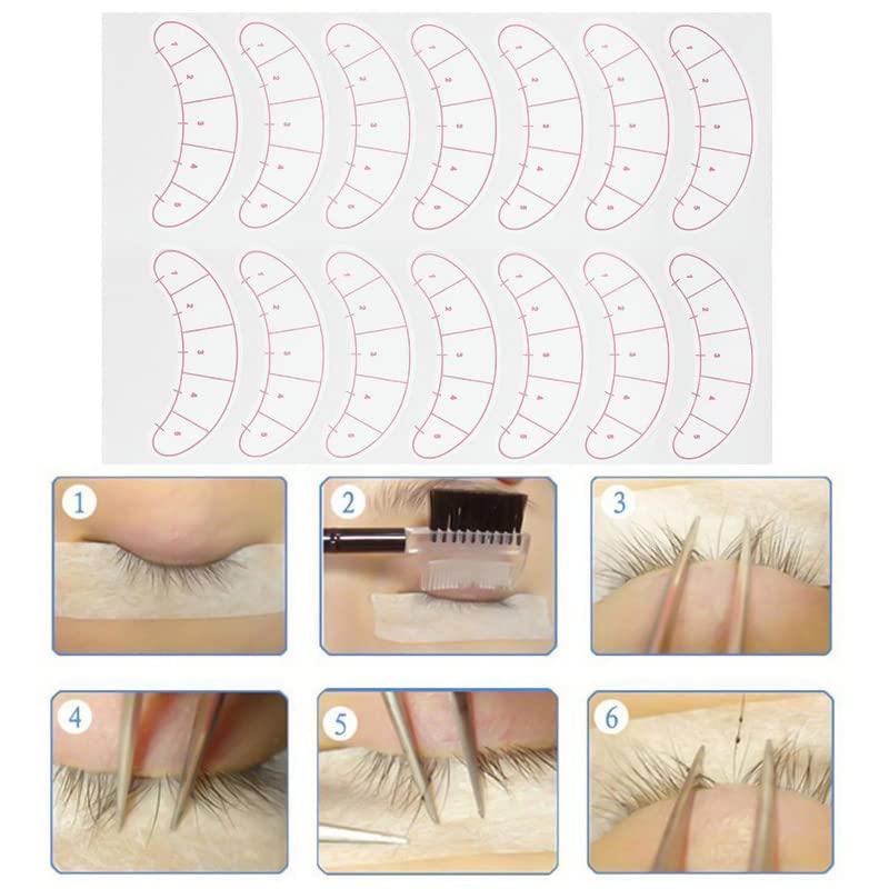 DEWIN Eye Mapping Stickers - 140 Pcs for Lash Training & Practice | Buy ...