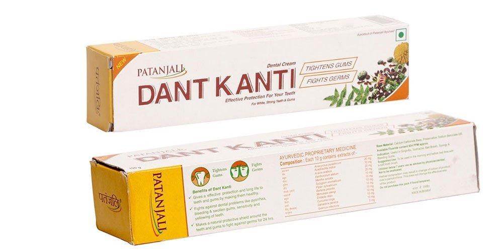 Patanjali Dant Kanti Toothpaste (Pack of 10) - Herbal Oral Care | Buy ...