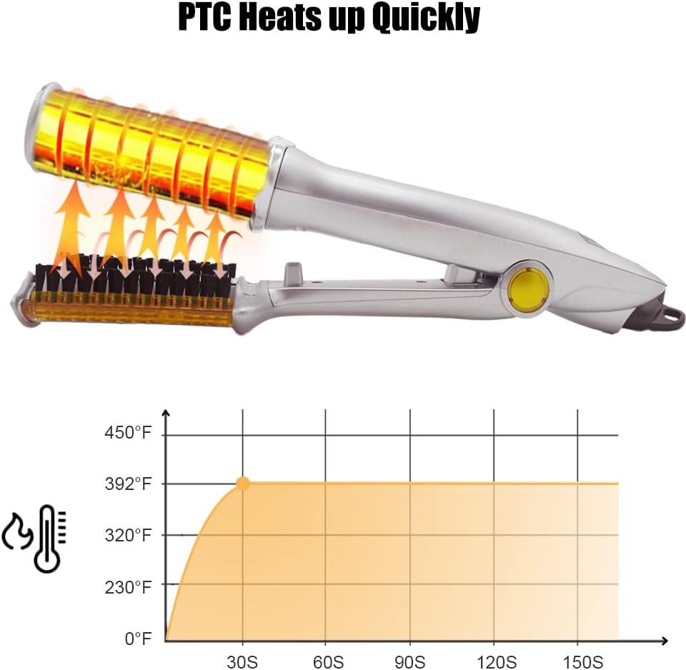 2-in-1 Fast Heat Styling Tool: Multi Functional Straight/Curly Iron for ...
