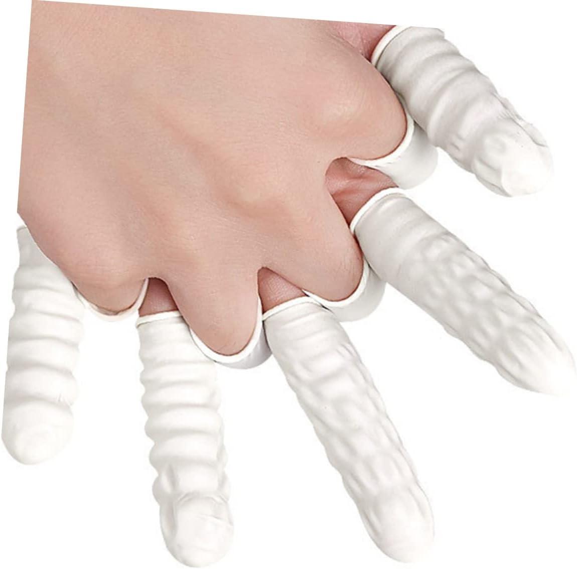 Gatuida Anti-Static Finger Cots Set - White Finger Pads for ESD ...