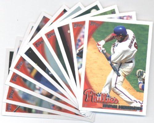 2010 Topps Baseball Cards Philadelphia Phillies Team Set - 19 Cards ...