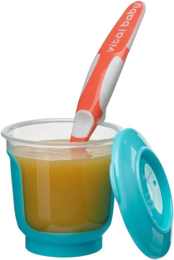 Vital Baby NOURISH Store & Wean Pots - Stackable Storage with Soft ...