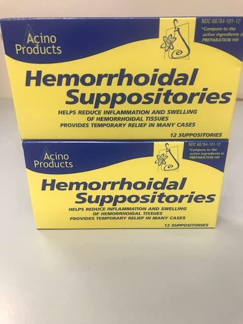 Hemorrhoidal Suppositories 24's - Fast Relief (24 count) | Buy Now in ...