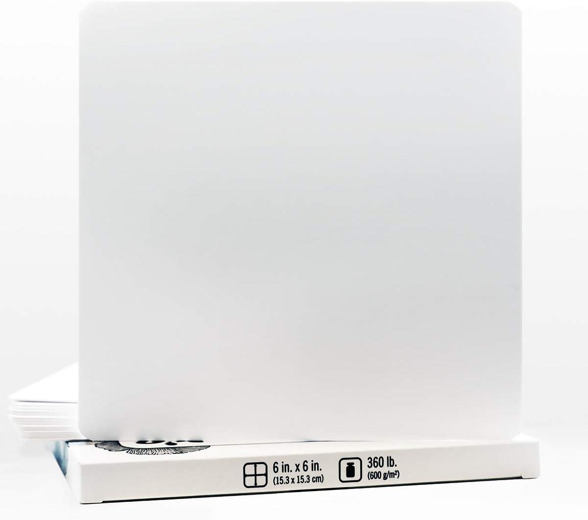 Artist's Tile Set: White 360 lb Paper Tiles - 6x6 Heavyweight Paper for ...