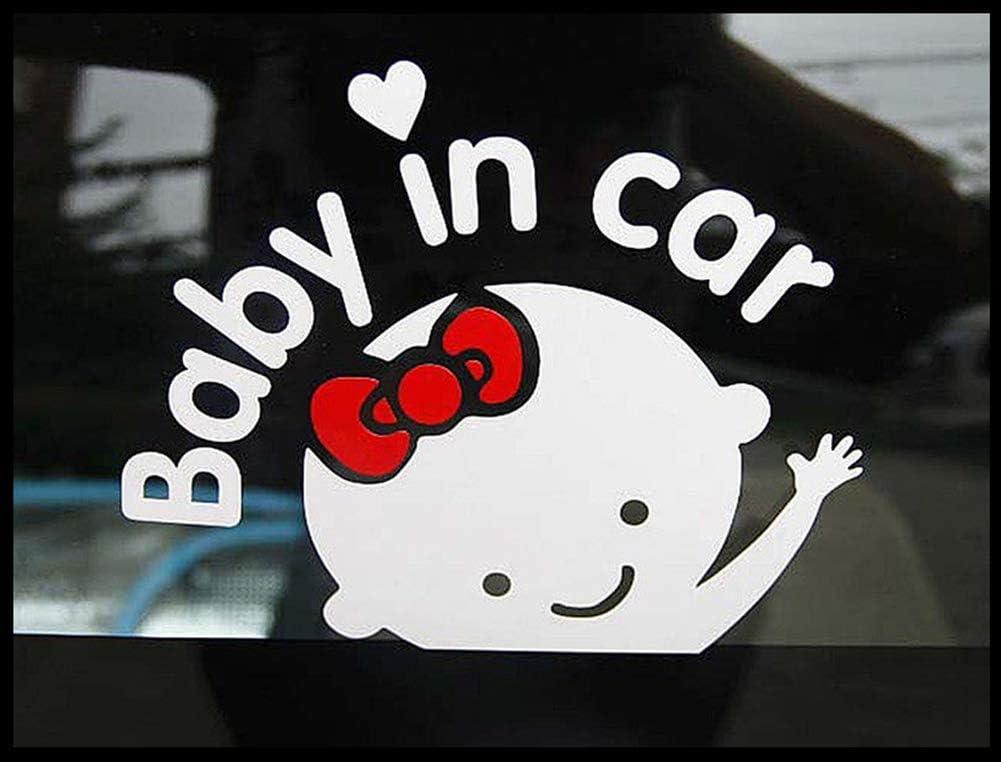 Baby in Car Waving Sticker Baby on Board Sign for Car,Kids in car Decal ...