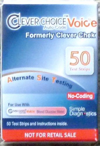 Clever Choice Voice Auto-Code 50 Test Strips | Compatible with Clever ...
