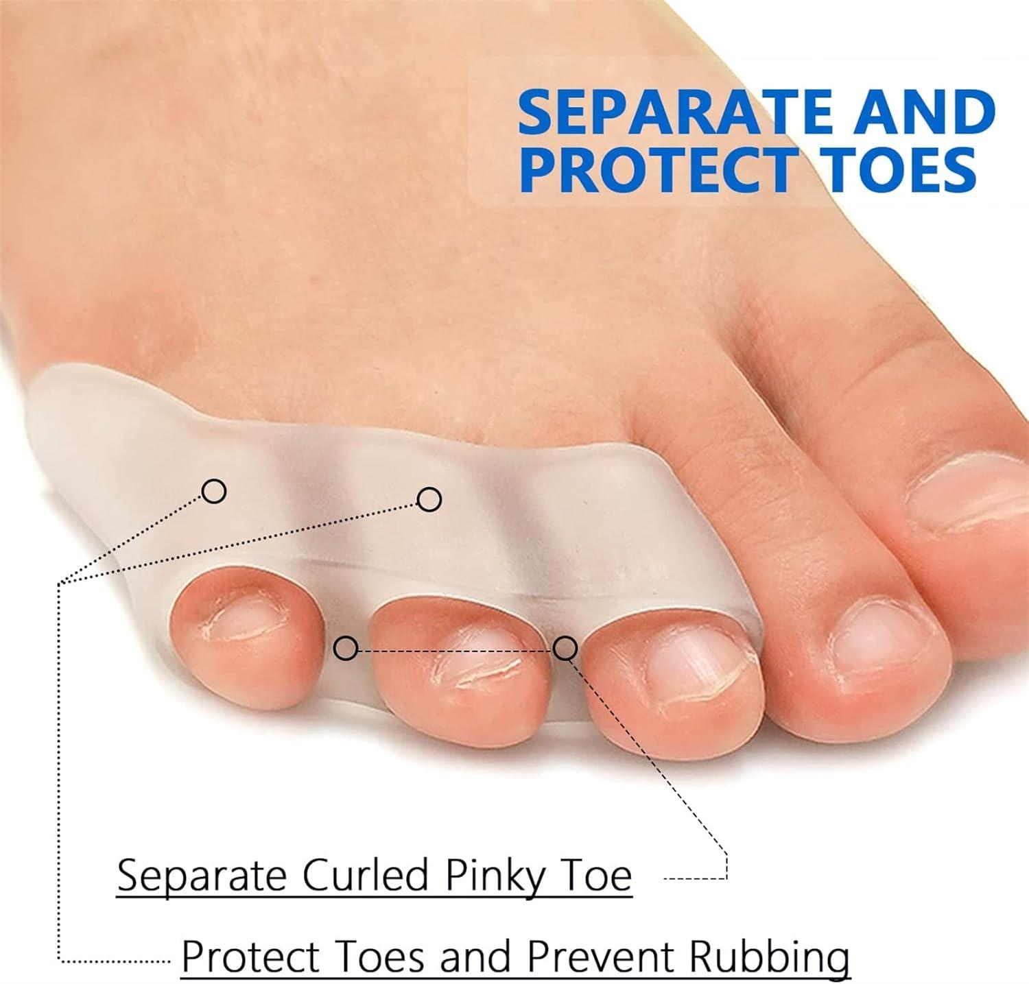 4 Toe Spreader Silicone | Toe Separator for Overlapping Toes Blisters ...