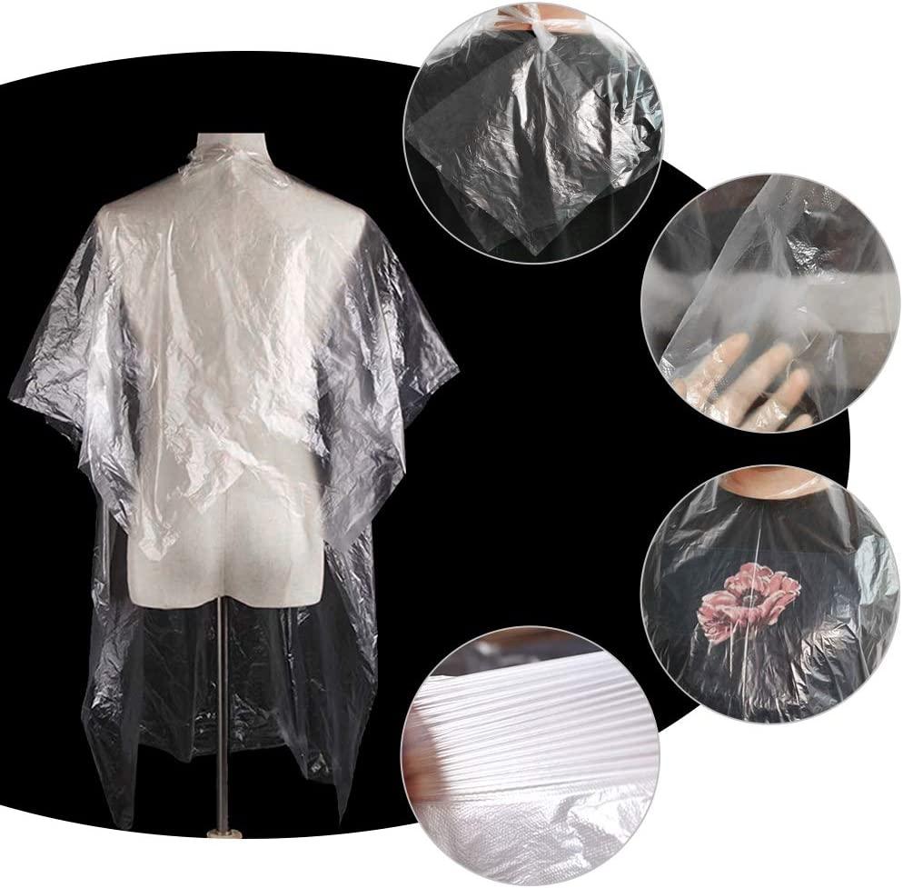 100 Pcs Disposable Capes for Hair Stylists and Barbers - Hair Cutting ...
