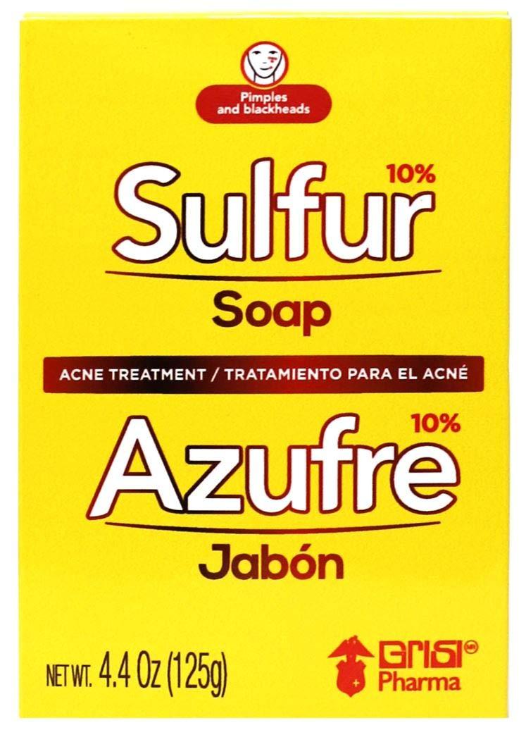 Sulfur Acne Treatment Soap with Lanolin 4.40 Oz Bar - Clear Skin ...