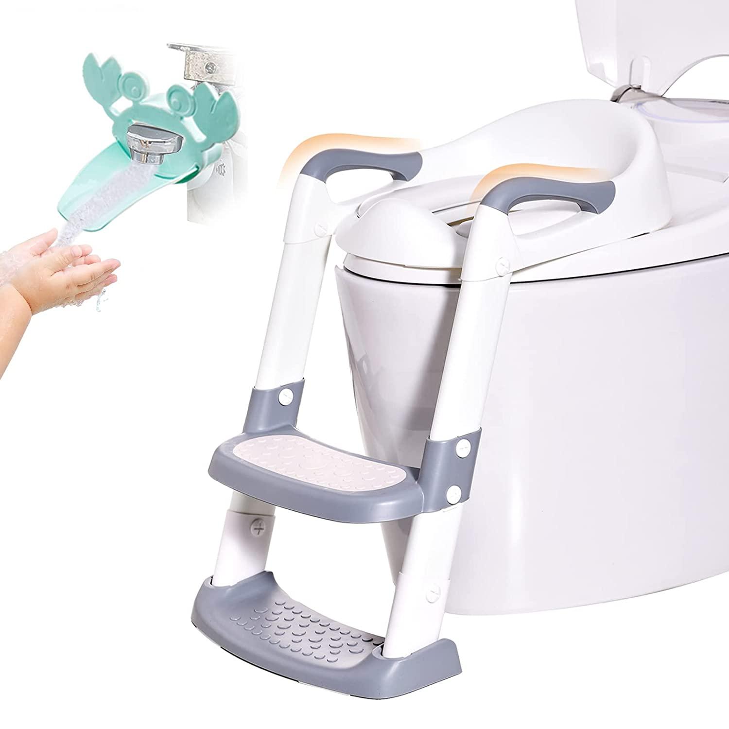Potty Training Seat with Step Stool Ladder - Gentle Monster Toddler ...
