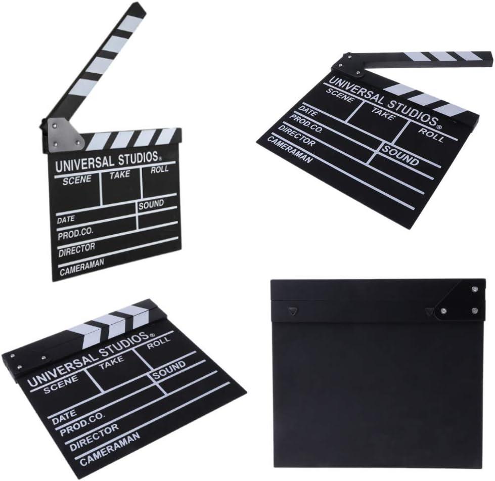 12x11 Wooden Hollywood Movie Clap Board - Black & White Film Clapper ...