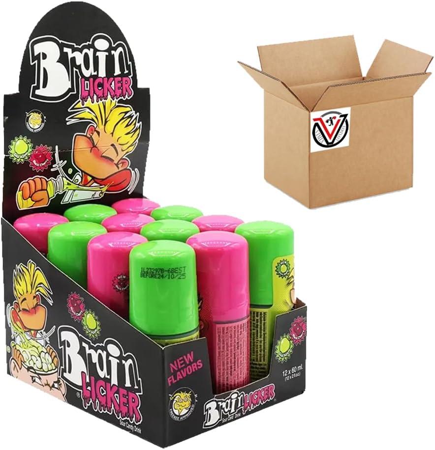 12 x Brain Licker Sour Apple & Black Cherry 60ml - Sour Fruit Flavour ...