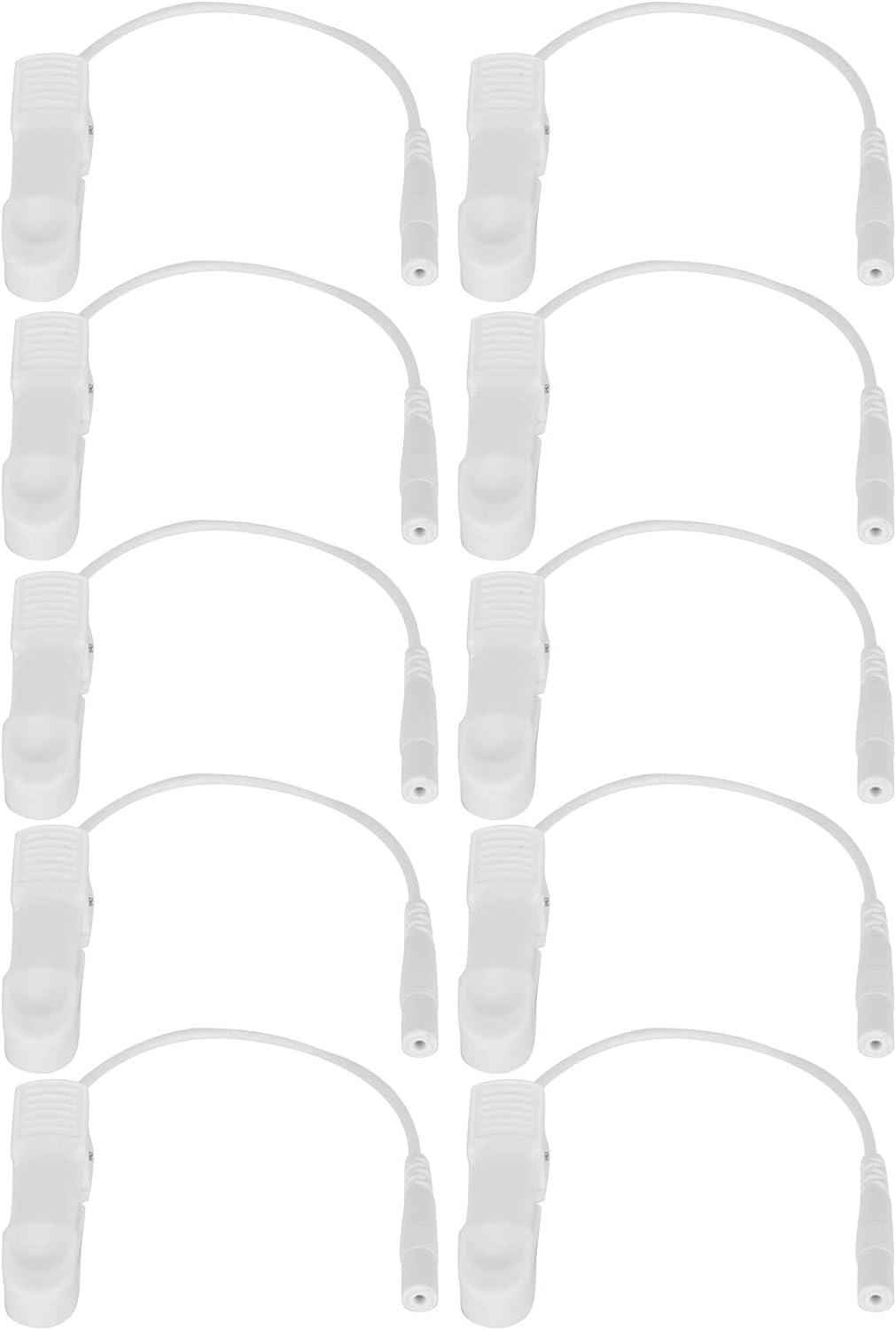Electrode Lead Cable 10pcs 2.0mm Ear Clip Electrode Wire Connecting ...