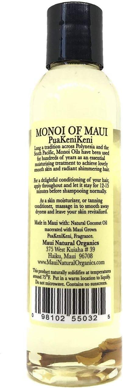 Monoi of Maui PuaKeniKeni Flower Coconut Oil for Skin, Hair, Tanning ...