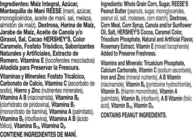 American Cereal - Reese's Puffs Minis Breakfast Cereal Chocolate Peanut ...