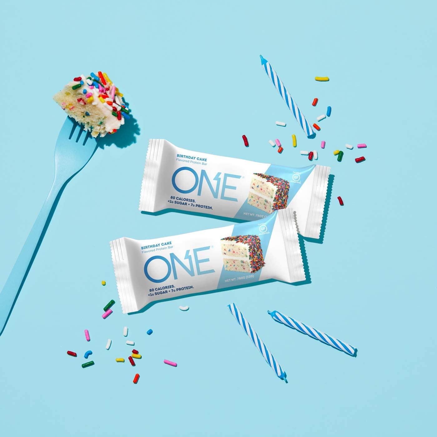 ONE MINIS Birthday Cake Protein Bars - 30-Pack Gluten-Free Bars with 7g ...