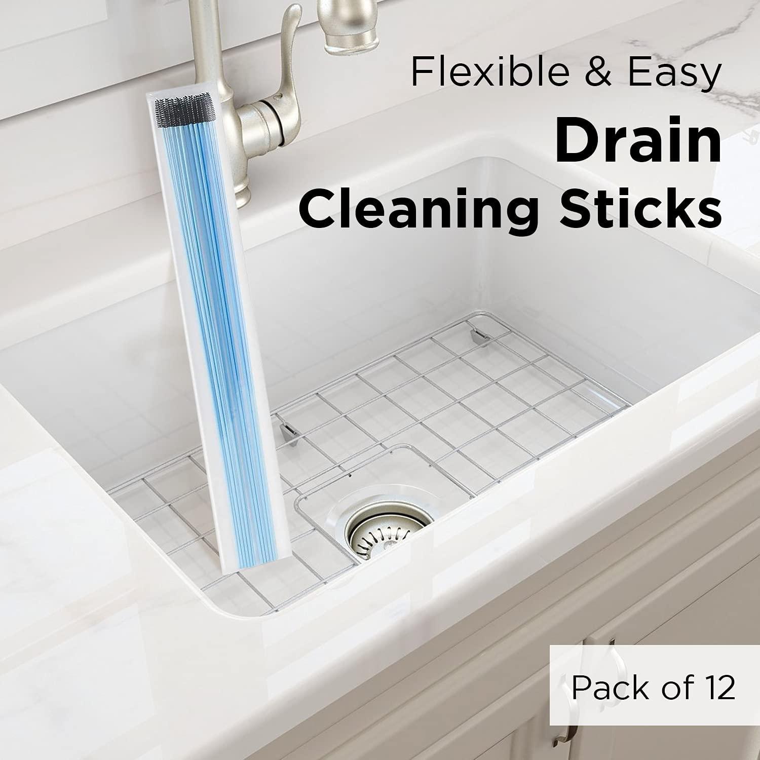 PGI Traders Flexible Drain Cleaning Sticks - Effective in Sinks, Tubs ...