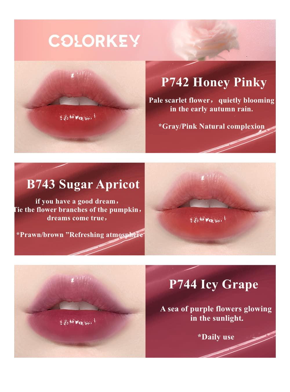 COLORKEY Lip Gloss Mirror Series - Hydrating High Shine Lip Tint with ...