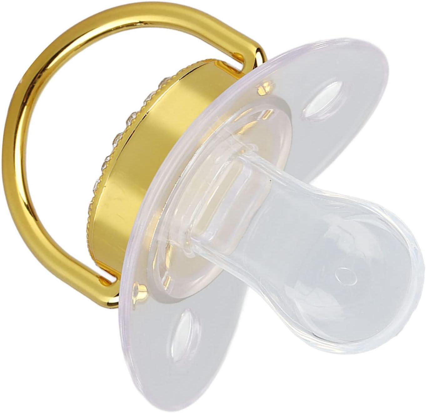 Pacifier Clips Baby Girl - Rhinestone 26 Letter Initial Bling Pacifier ...