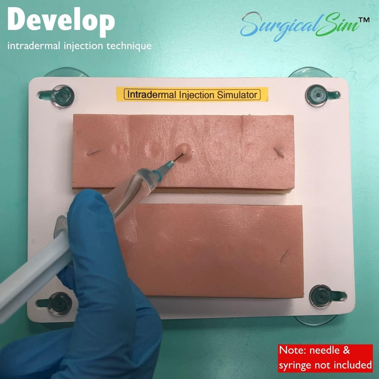 Intradermal Injection Practice Simulator Intramuscular Training IV Pad ...