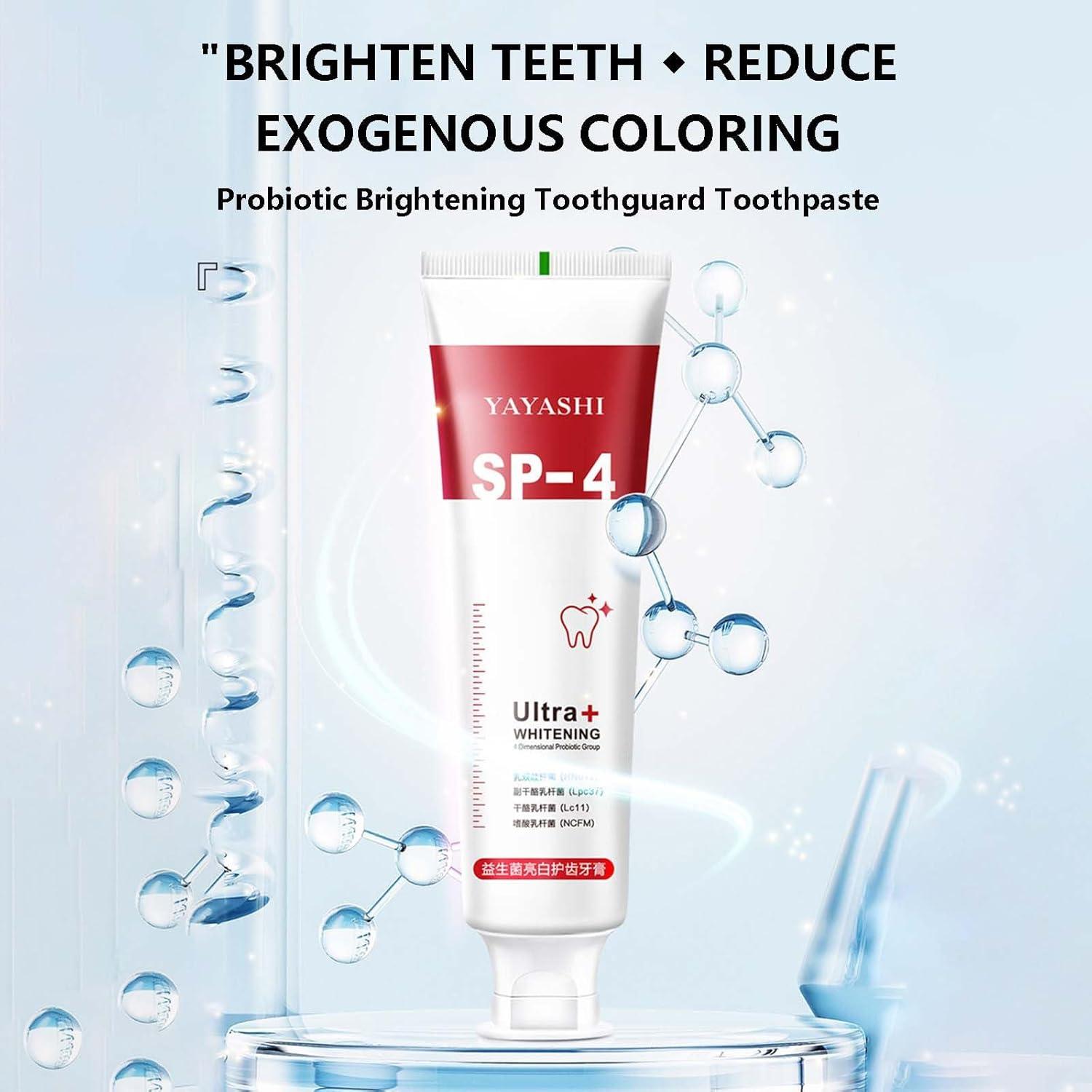 SP-6 Ultra Whitening Probiotic Toothpaste | Brightening Formula | 2 ...