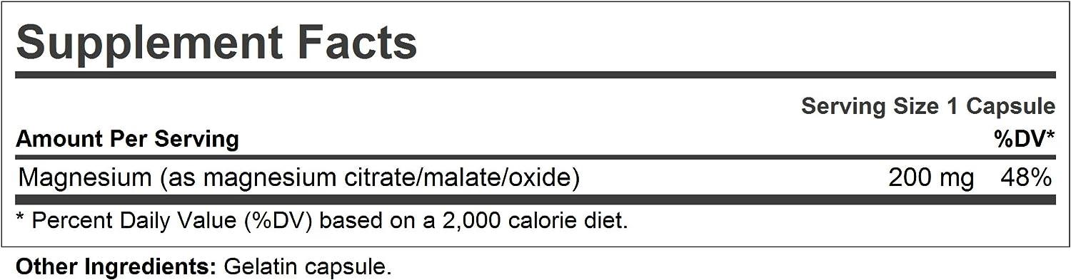 Andrew Lessman Magnesium Intensive Care 250 Capsules - 200mg Ultra ...