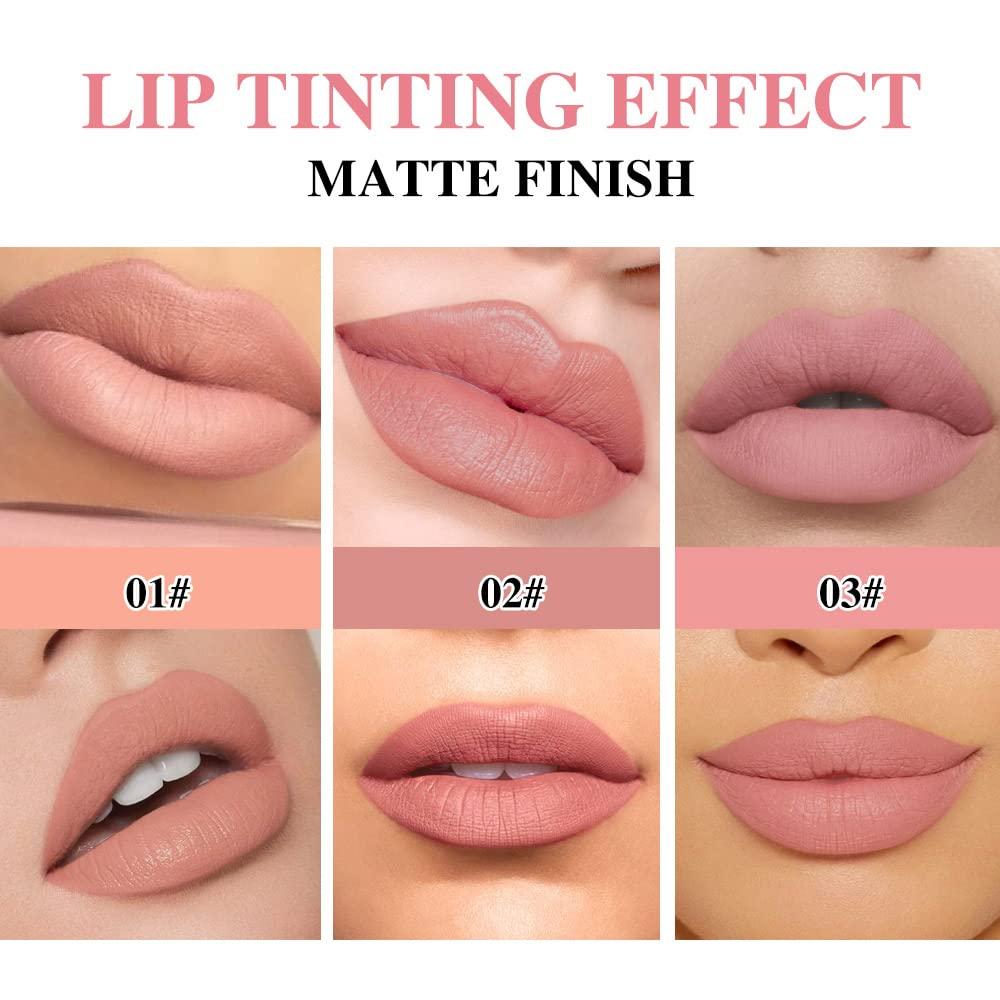 3 Colors Crayon Matte Longwear Lipstick Pack Set - Nourishing ...