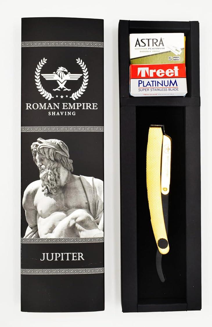 Buy ROMAN EMPIRE SHAVING Jupiter Straight Razor - Professional Barber ...