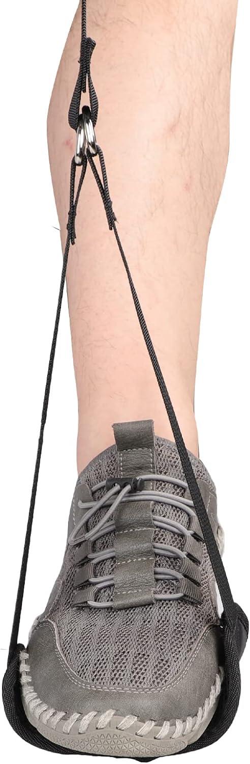 Leg Lifter Strap Rigid Foot Loop with Hand Grips for Elderly Hip and ...