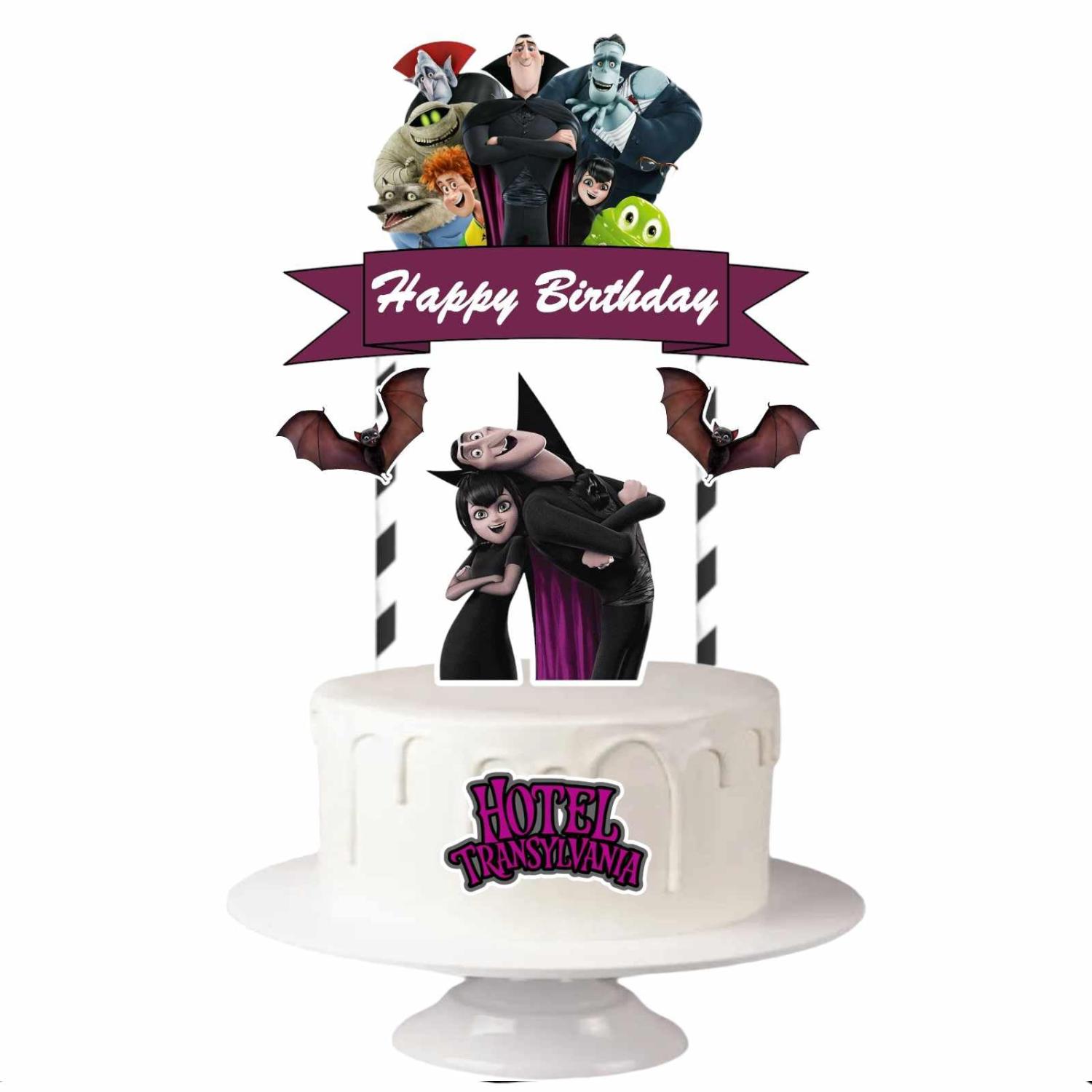 Hotel Transylvania Dracula Vampire Birthday Cake Topper Cake Decoration ...