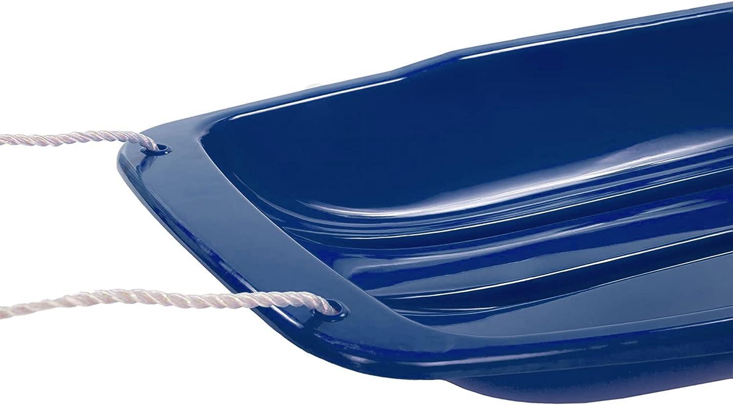 Lucky Bums 48 Kids Plastic Snow Toboggan Sled with Pull Rope - Blue ...