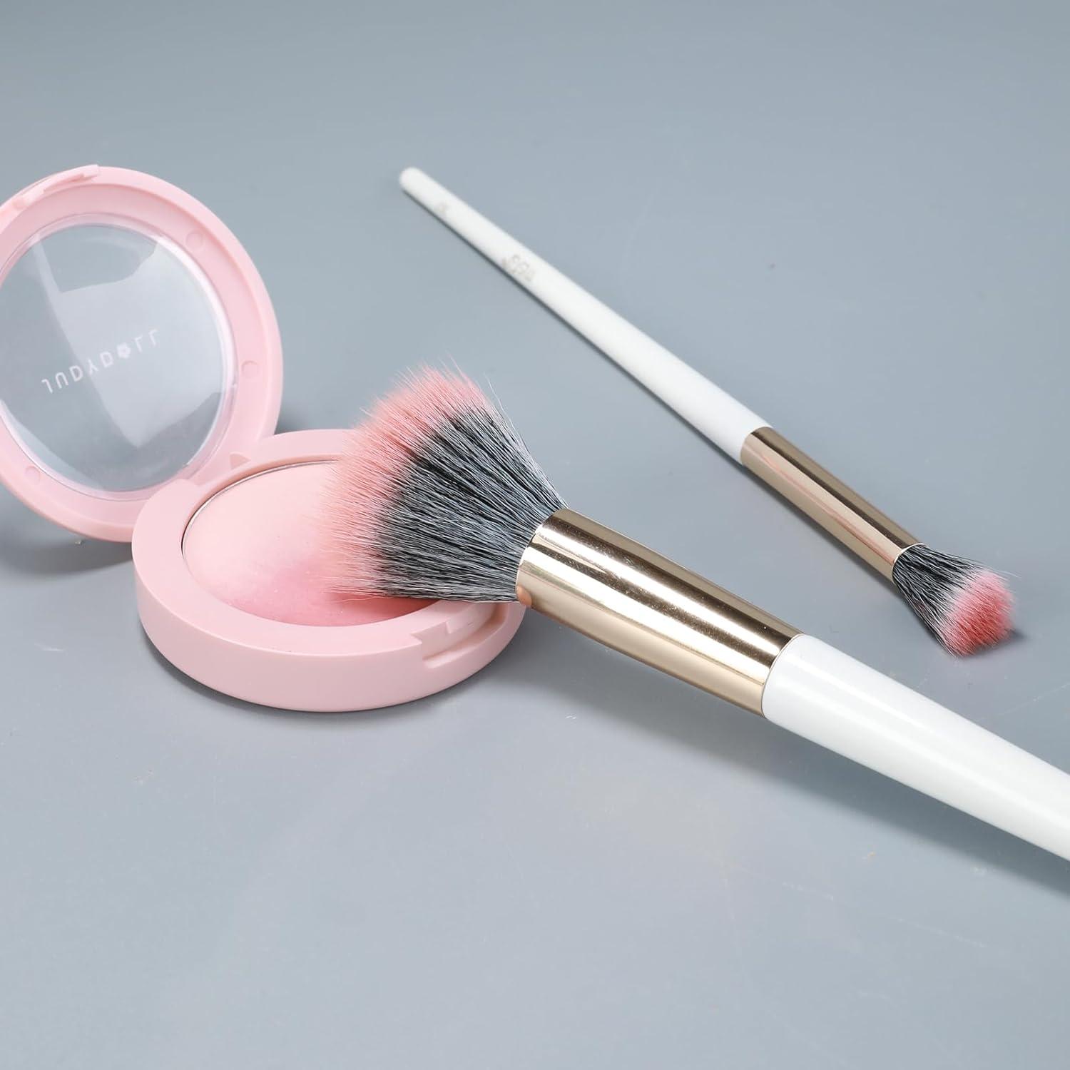 MSQ 2-Piece Stippling Brush Set | Professional Makeup Brushes for ...