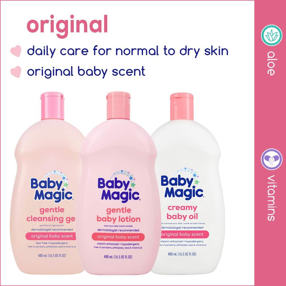 Baby Magic Gentle Baby Lotion Original Baby Scent 16.5 oz - Nourishing ...