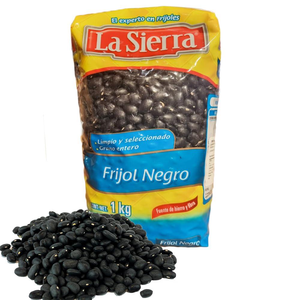 La Sierra Dried Black Beans 1kg (Pack of 3) / Natural Whole Black Beans ...