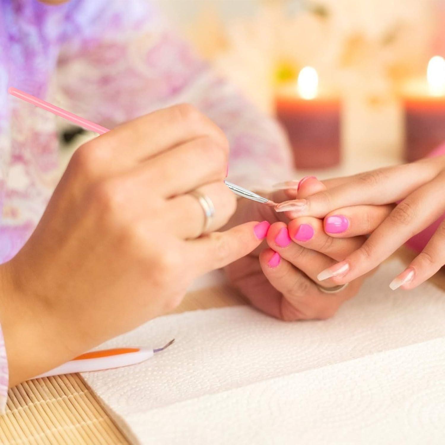 Katoom 515 Pcs Self-Adhesive Nail Stencils - Golden Gel Nail Extension ...