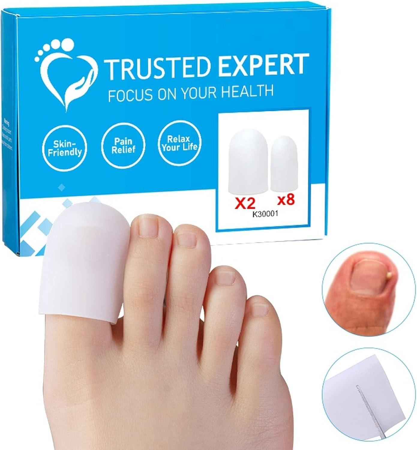 Toe Cap Silicone Protection | Relief for Corns Blisters Ingrown ...
