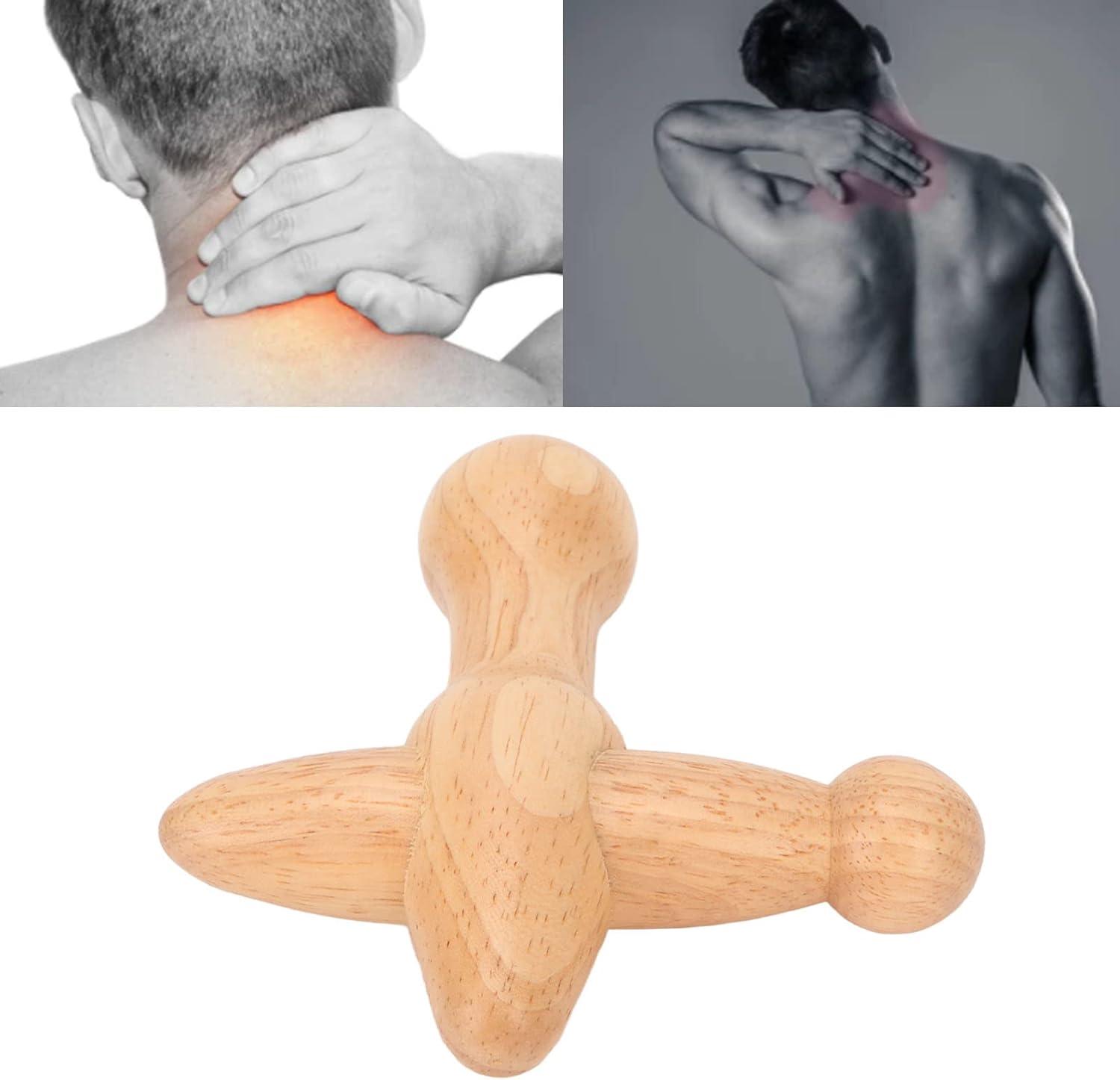 Cross-Shaped Wood Trigger Point Massager - Boost Metabolism Enhance ...