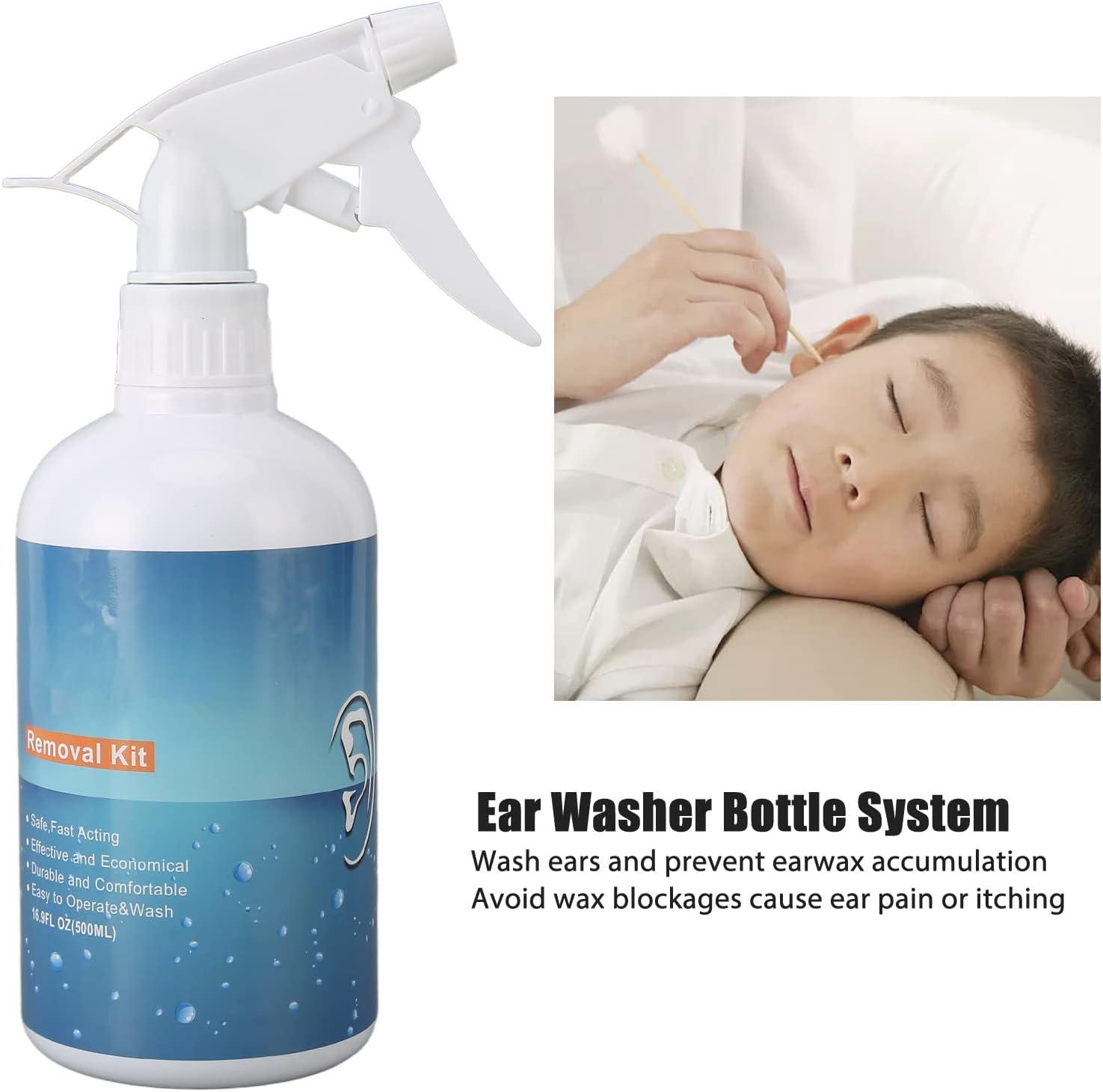 Ear Wax Removal Kit - Gentle Ear Washer Bottle System for Kids & Adults ...