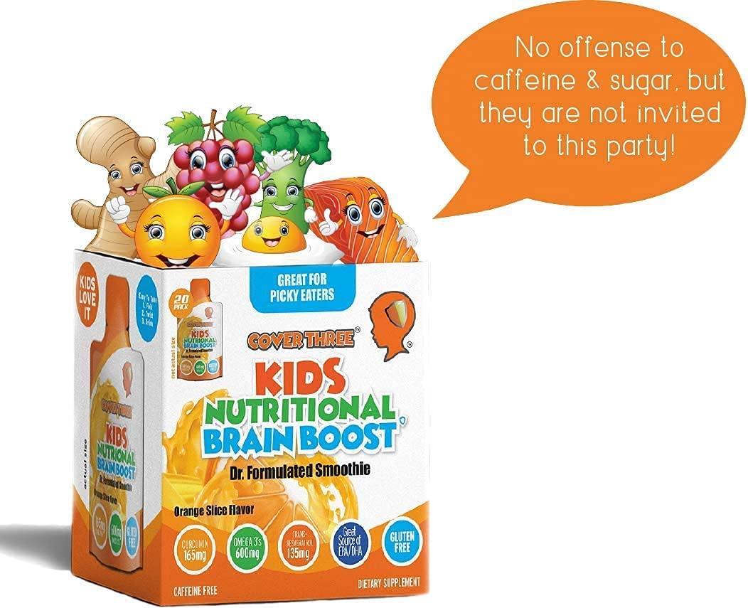Kids Nutritional Brain Supplement | Memory, Focus, Calmness | Omega ...