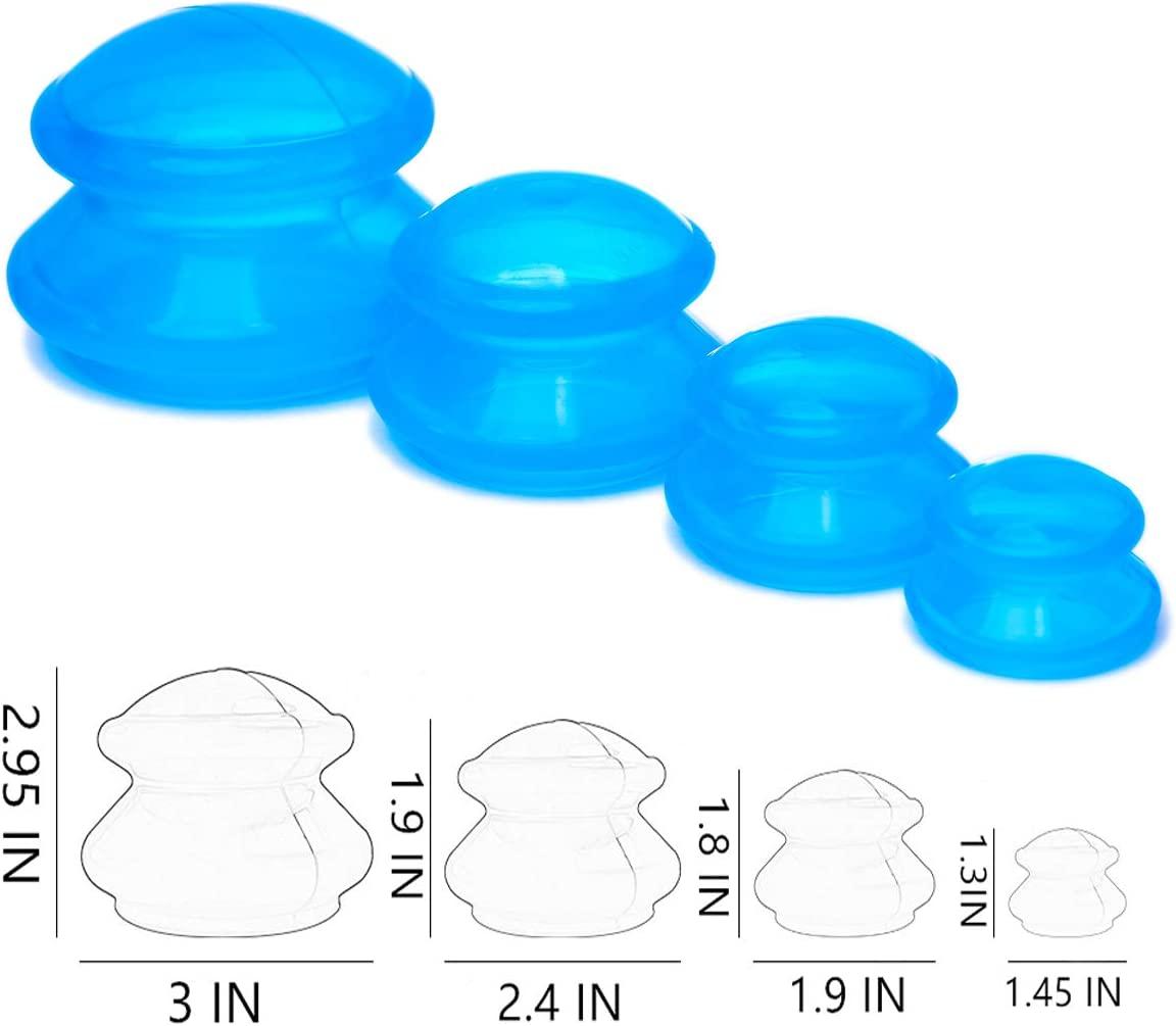 Silicone Cupping Therapy Set - Strong Suction for Myofascial Massage ...