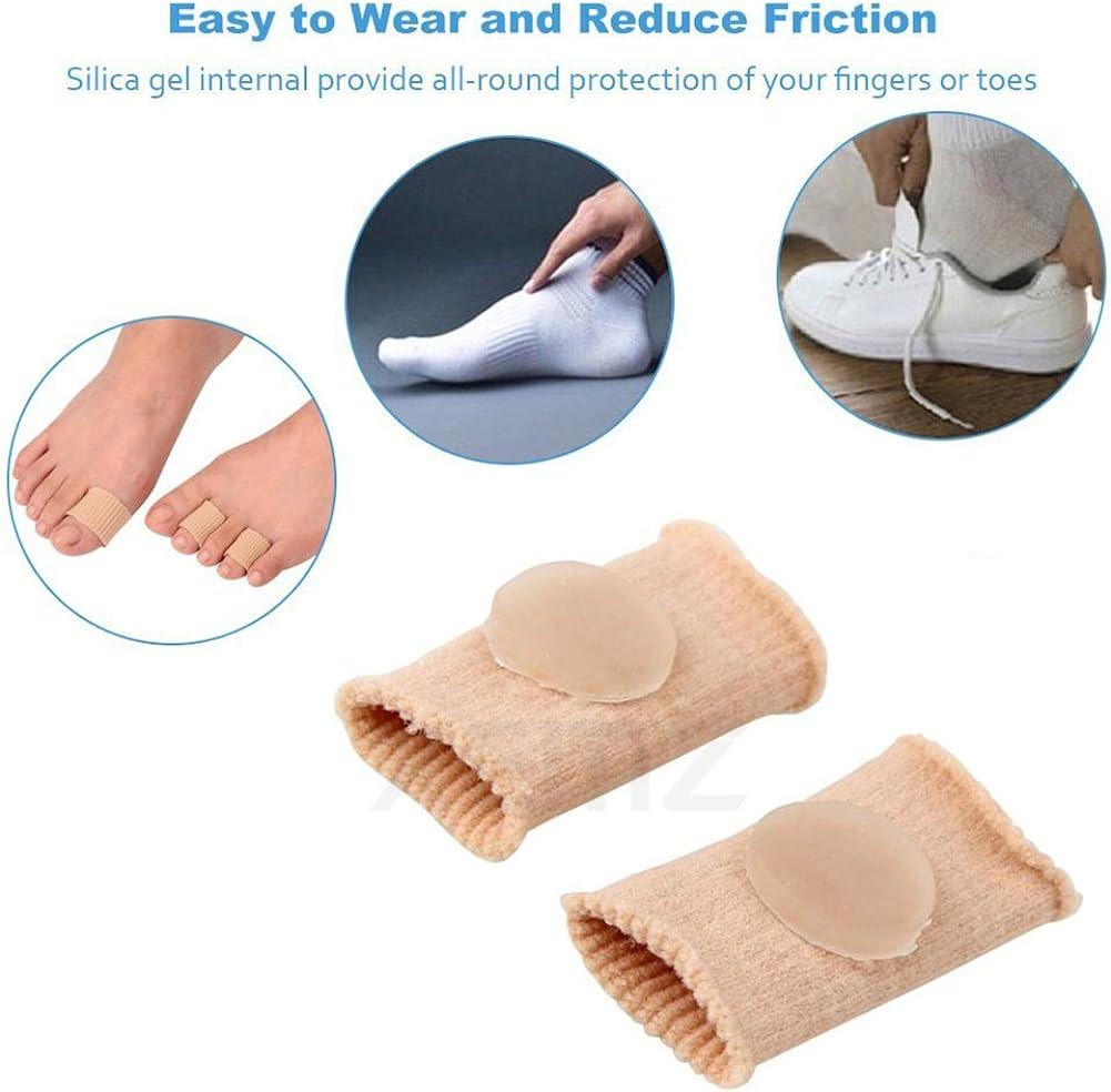 Silicone Gel Toe Cap Corrector for Foot Pain Relief - Toe Protector for ...