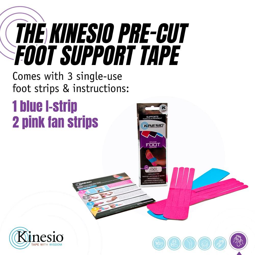 Kinesio Pre-Cut Foot Tape - Easy Application for Effective Support ...