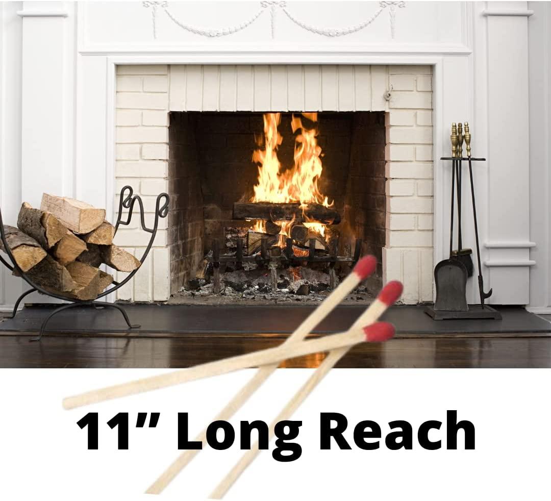 Long Reach Fireplace Matches - 160 Matches - 4 Boxes | Perfect for ...