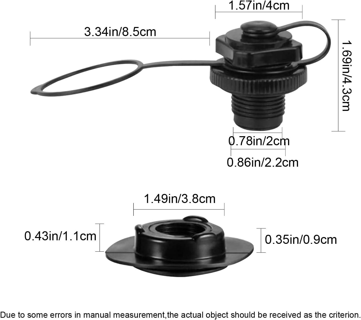 Inflatable Boat Spiral Air Plugs - 2 Pack, One-way Inflation ...