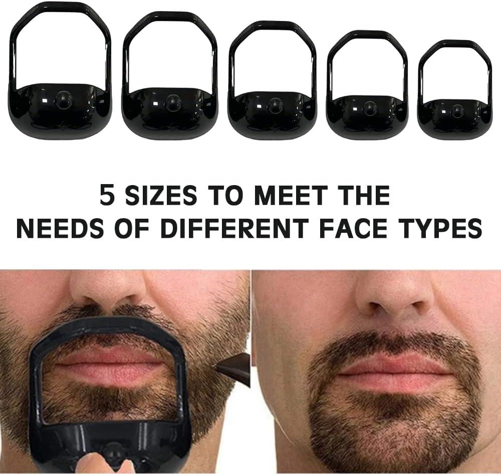 Sixfolo 5 Sizes Goatee Shaving Template Goatee Beard Shaper Tool Beard ...