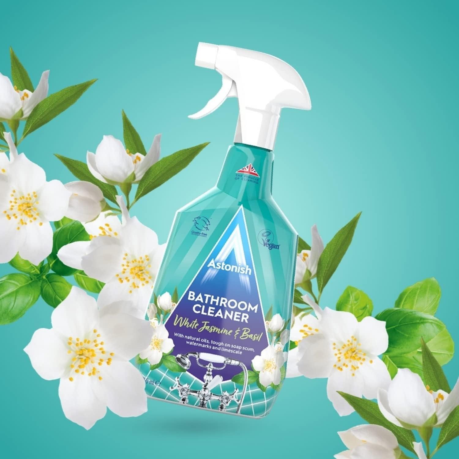 Astonish White Jasmine & Basil Bathroom Cleaner Spray 750ml - Pack of 1 ...